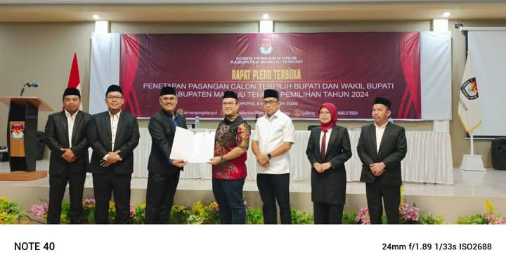 KPU Mamuju Tengah Tetapkan Arsal – Askary Bupati Terpilih Pilkada 2024 ...